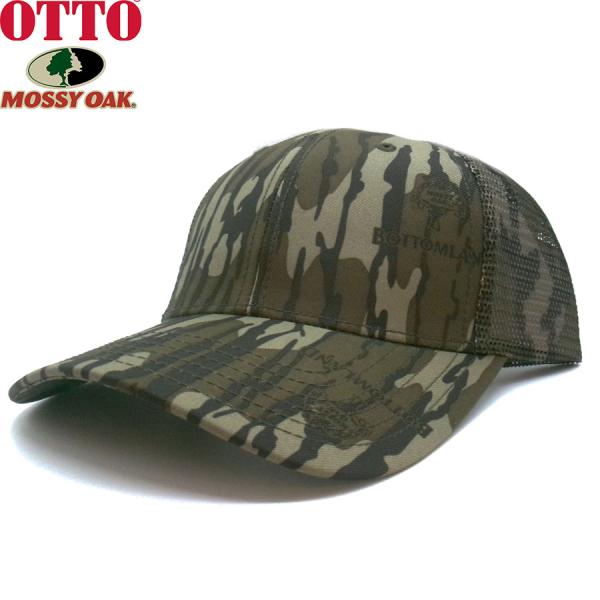 ■商品説明OTTO CAPよりMOSSY OAK社のリアルツリーカモフラージュファブリックを使用したメッシュキャップです。メッシュ部までカモフラージュがプリントされ、フロントに芯が入った6パネルで、バックはマジックテープによるベルクロアジャ...