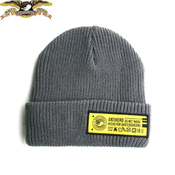 ■商品説明サンフランシスコのスケートブランド、アンタイヒーローのカフビーニーです。■素材アクリル100%■サイズフリーサイズ■カラーCHACOAL/YELLOW