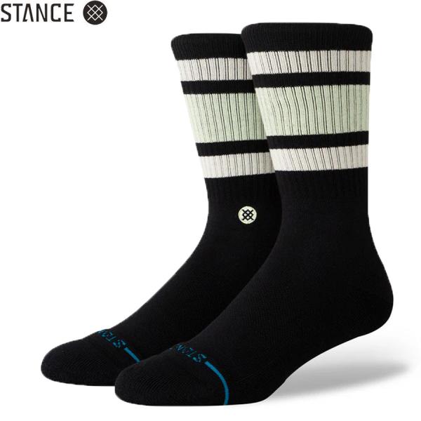 ■商品説明『STANCE』カリフォルニア発のソックスブランド『スタンス』。サーフ、スケート、スノー、ミュージック、アートなどあらゆるシーンをサポートするブランドです。スタンスのクルーソックスです。■素材コットン76％,ポリエステル17%,エ...
