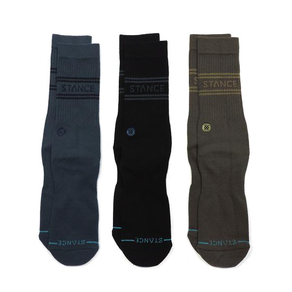 ■商品説明『STANCE』カリフォルニア発のソックスブランド『スタンス』。サーフ、スケート、スノー、ミュージック、アートなどあらゆるシーンをサポートするブランドです。スタンスのソックスです。お得な3パックソックス。■素材コットン79％,ポリ...