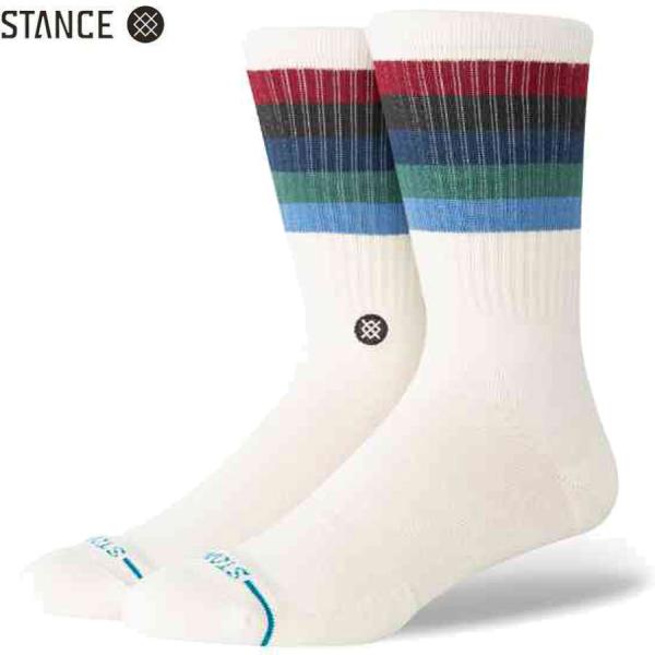 ■商品説明『STANCE』カリフォルニア発のソックスブランド『スタンス』。サーフ、スケート、スノー、ミュージック、アートなどあらゆるシーンをサポートするブランドです。スタンスのクルーソックスです。伸縮性のあるリブがふくらはぎを包み込み、きつ...
