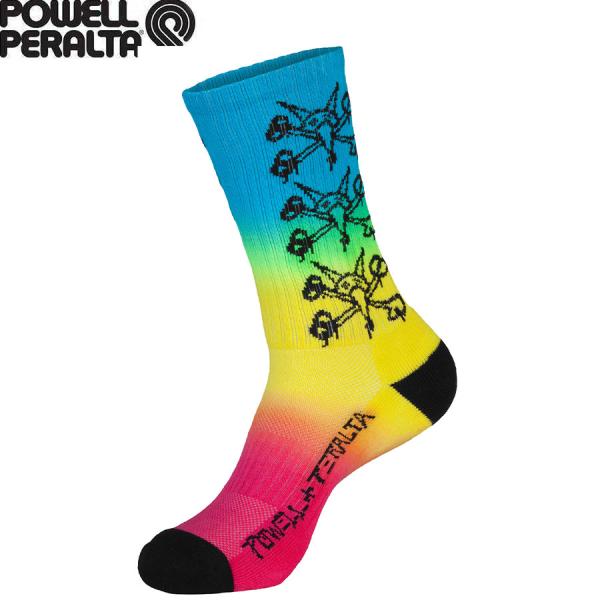 ■商品説明老舗スケートブランド『POWELL PERALTA』のソックスです。■素材コットン85％ ポリエステル13% スパンデックス2%■サイズワンサイズ※サイズについて・・・サイズは入荷した商品のうち1点を実寸で計り表記しております。同...