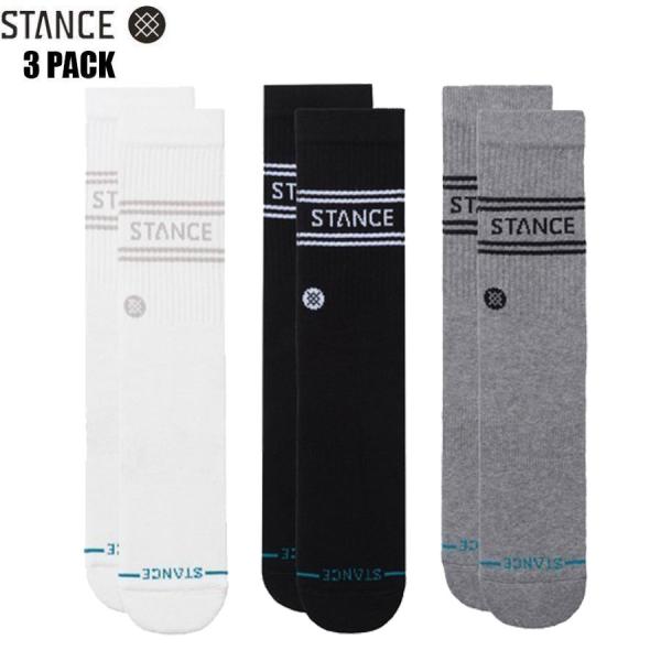 ■商品説明『STANCE』カリフォルニア発のソックスブランド『スタンス』。サーフ、スケート、スノー、ミュージック、アートなどあらゆるシーンをサポートするブランドです。スタンスのクルーソックス3ペアセットです。上質のコームドコットンを使用し、...