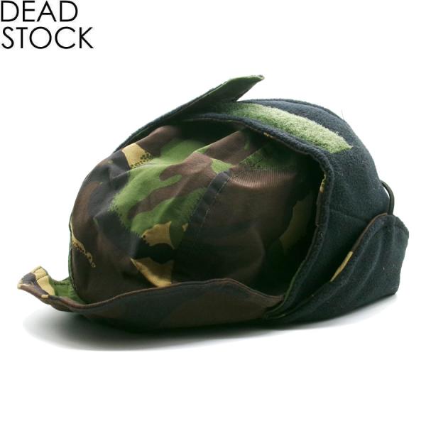 ■商品説明デッドストックのイギリス軍実物コールドウェザー ウィンターキャップです。 防水透湿素材のMVP(Moisture Vapour Permeable)が使われており防水性と共に防風性にも優れています。 内側は暖かいフリース素材で、マ...