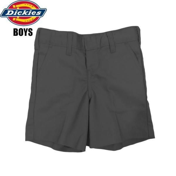 ■商品説明ディッキーズKIDSのワークショーツです。定番のクラシックフィット。ウエストがゴムベルトで調整可能。フロントはジッパーフライ。■素材ポリエステル65%,コットン35%　■サイズ5REG(110cm) (ウエスト約59cm, レング...