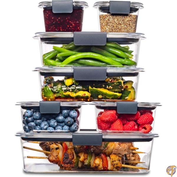 サイズ : 14-Piece スタイル : セット Rubbermaidの輝き。 100%漏れ防止、気密食品保存容器。 透明でBPAフリーのトリトンプラスチック。 360度の透明さ。 食品を新鮮かつ安全に保ちます。 食品容器はガラスのように...