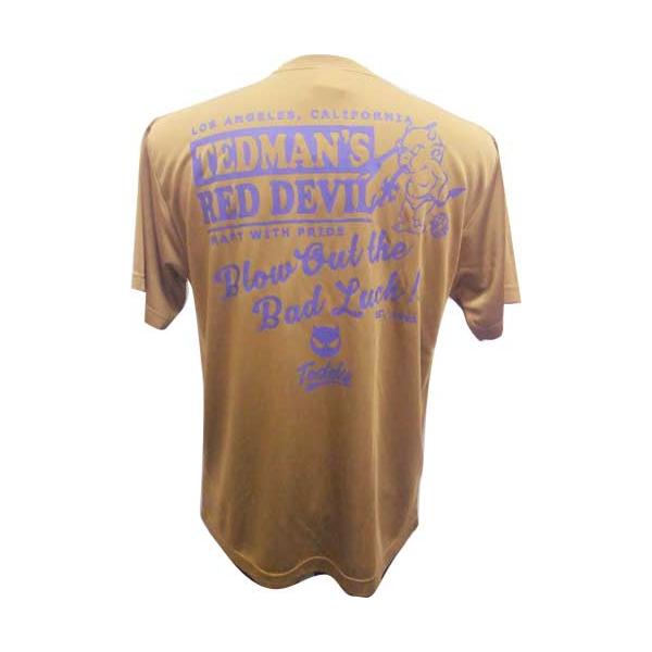 TEDMAN　テッドマン　ドライプリントTシャツ前　後ろ　プリント入りTシャツ「Blow Out the Bad Lucky!! 不運を吹き飛ばす!!」　のパターンM寸実寸　肩幅45　身幅48　着丈64　袖丈21L寸実寸　肩幅45　身幅53...