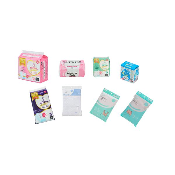 ■特長出産直後のデリケートなママも安心の出産準備セット■セット内容・アメジストママとベビーの水だけぬれコットン40包入 1個・アメジストニッパー（伸縮腹帯） 1枚・オサンパットロイヤルギャザーL1枚入 1袋・オサンパットロイヤルギャザーM5...