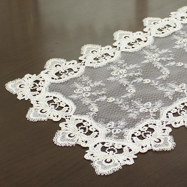 総柄の刺繍をクラシカルなギュピールレースでまとめ、繊細で美しいオールレースのインテリアです。輝きのある繊細なホワイトと、上品な光沢のベージュをご用意いたしました。全体に上品な透け感があり、お使い頂く場所や重ねる下地の色によって変化する表情を...