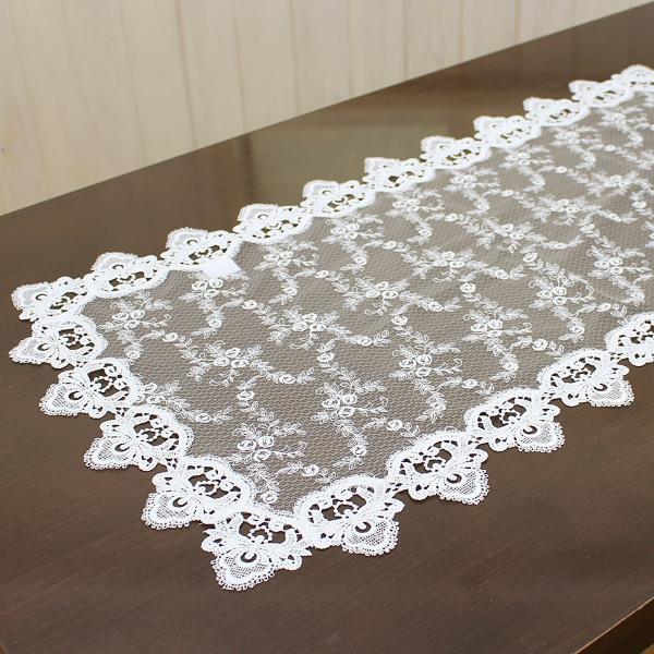 総柄の刺繍をクラシカルなギュピールレースでまとめ、繊細で美しいオールレースのインテリアです。輝きのある繊細なホワイトと、上品な光沢のベージュをご用意いたしました。全体に上品な透け感があり、お使い頂く場所や重ねる下地の色によって変化する表情を...