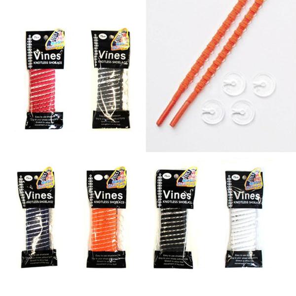 新感覚！結ばないゴムシューレース足に違和感なくフィットして快適！補助リング付き