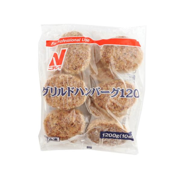 【冷凍】豚肉と牛肉のハンバーグです。マルチスチーム製法でふんわりとほぐれ感の良いハンバーグに仕上げました。ダブルベルトグリルで両面を一気に焼き上げ、ブイヨンジュレを配合する事により、ふっくらジューシーにしました。黒コショウ・ナツメグ・スパイ...