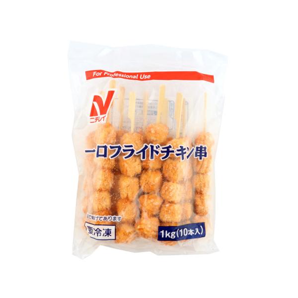 【NEW】【冷凍】一口サイズのフライドチキンを串に刺し、ワンハンドで食べやすく仕上げました。黒胡椒が効いた味付けと、カリッとした衣食感が特徴です。※在庫以上の数量をご希望の場合は、お手数ですがご注文前に弊社までお電話にてご連絡頂きたくお願い...