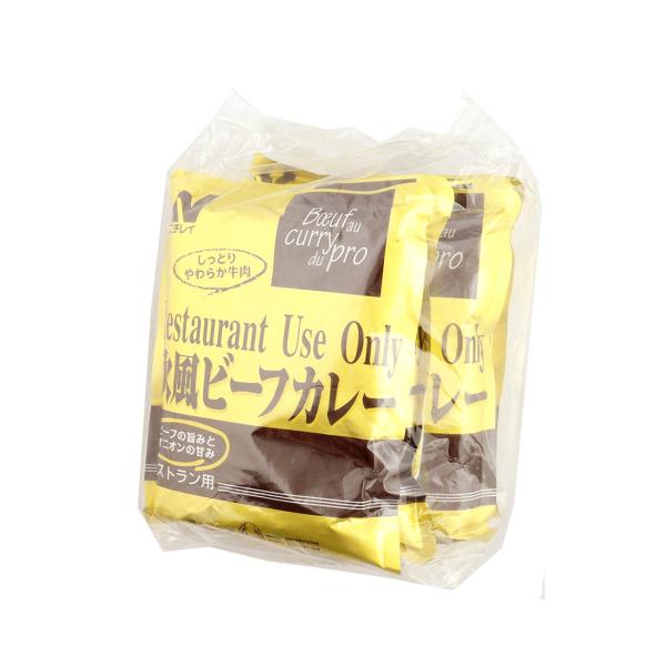 【常温】専門店の欧風ビーフカレーの特徴である、じっくり煮込んだ牛肉の旨みとオニオンの甘みを追求したカレーです。ニチレイ独自のやわらか製法により、レトルトにはない、やわらかな牛肉に仕上げています。※在庫以上の数量をご希望の場合は、お手数ですが...