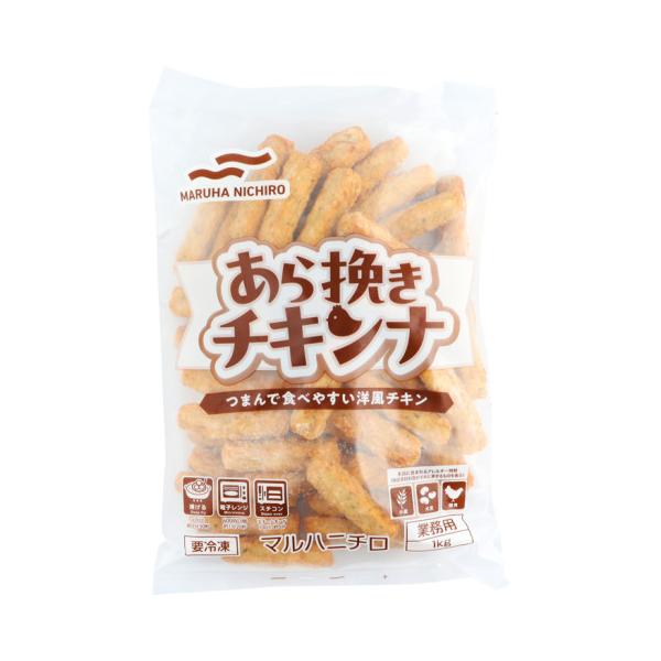 【冷凍】洋風に味付けしたあら挽きの鶏肉を、子供〜大人までつまみやすいスティック形状に仕上げました。3つのサイズの挽き目が異なる鶏むね肉、鶏もも肉をブレンドし、あら挽きで肉々しい食感を目指しました。鶏肉と相性の良い3種類のハーブ(バジル・パセ...