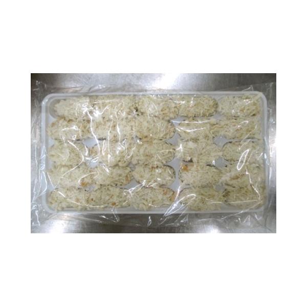 【冷凍】原料には広島産の牡蠣を、衣には風味と食感のバランスが良い焙焼・電極ミックスパン粉を使用しています。(1個20g)※在庫以上の数量をご希望の場合は、お手数ですがご注文前に弊社までお電話にてご連絡頂きたくお願い申し上げます。