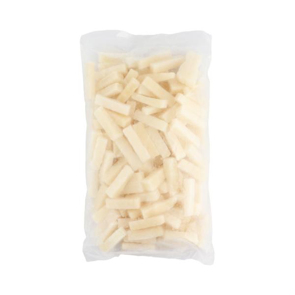 【冷凍】軟らかいイカを使用し、使い易い1×4cmの短冊カットにしました。『表面／鹿の子、裏面／スジ入り』加工で加熱時に縮みを抑える様にしてあります。パスタや和え物、炒め物等に幅広くご利用いただけます。※表記されている重量は冷凍状態のものです...