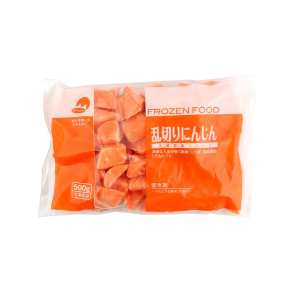 【冷凍】本品はにんじんの優良品種を厳選し、カットした後急速凍結したものです。※在庫以上の数量をご希望の場合は、お手数ですがご注文前に弊社までお電話にてご連絡頂きたくお願い申し上げます。