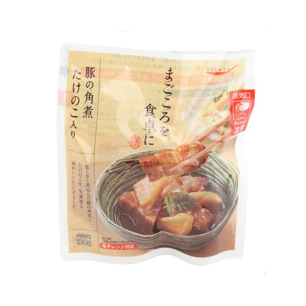 【常温】柔らかく煮込んだ豚の角煮とたけのこを、生姜香る味わいに仕上げました。レンジ対応パウチ商品です。「まごころを食卓に膳」は、暮らしに寄り添い、食卓をあたたかく彩る、常温保存のお惣菜。まごころをこめてお届けします。※在庫以上の数量をご希望...