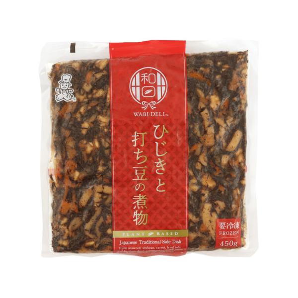 【冷凍】大豆の栄養価はそのままに、水戻しの手間なく調理できることから、雪深い北陸地方で重宝されてきた「打ち豆」。ひじきに、旨味の詰まった打ち豆、にんじん、油あげ、たけのこをあわせました。だしのやさしい味わいがじんわり沁み入ります。華やかな彩...