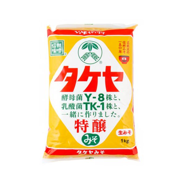【常温】タケヤみそ「特醸」は、契約農場で作られたみそ好適種大豆と、カナダ政府検定の食品用白目大豆(SQWH規格)を計60%以上使用し、原料から大切にみそ作りに取り組んでいます。また、みその風味や色を決める酵母菌・乳酸菌については、タケヤ独自...