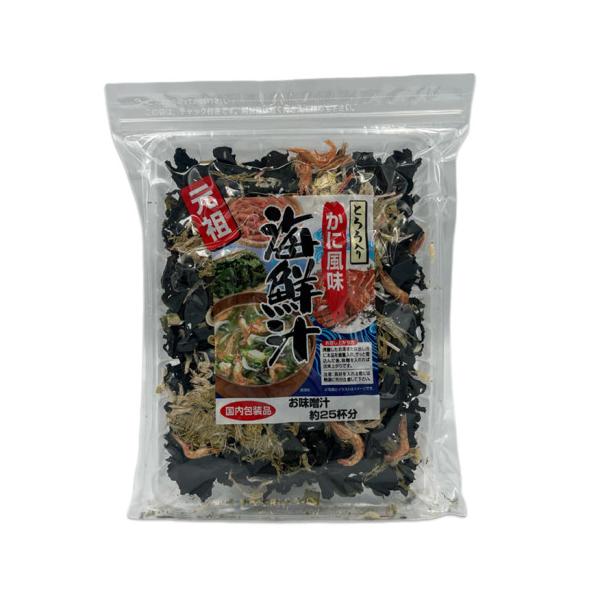 【常温】元祖海鮮汁です。味噌汁との相性抜群！！簡単便利で、えびととろろが味噌汁を引き立ててくれます。是非一度ご賞味下さい。※チャック付き。※えびは硬い部分がありますのでご注意ください。※在庫以上の数量をご希望の場合は、お手数ですがご注文前に...