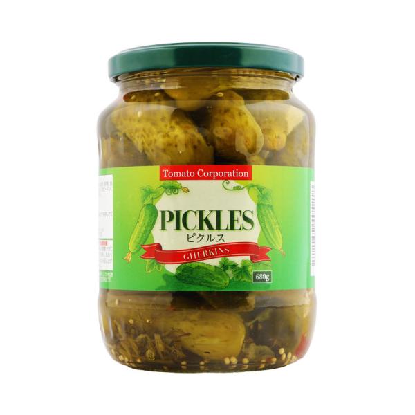 【常温】程良い酸味とパリパリ食感が食欲をそそる、本格的なピクルスです。ディルウィード(ハーブ)による爽やかな香りも特徴。刻んでポテトサラダに入れたり、輪切りにしてサンドイッチやハンバーガー、バケットに挟んだりと、様々な用途でお楽しみください...