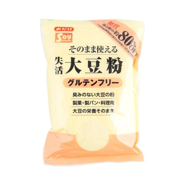 【常温】大豆本来の良質な成分を損なうことなく、青臭さなどをおさえ、お料理やお菓子作りに使いやすいよう細かく粉砕しました。大豆本来の風味と栄養をそのままお楽しみください。小麦粉等の一部置き換えとしてお使いいただけます。タンパク質が豊富で、低糖...