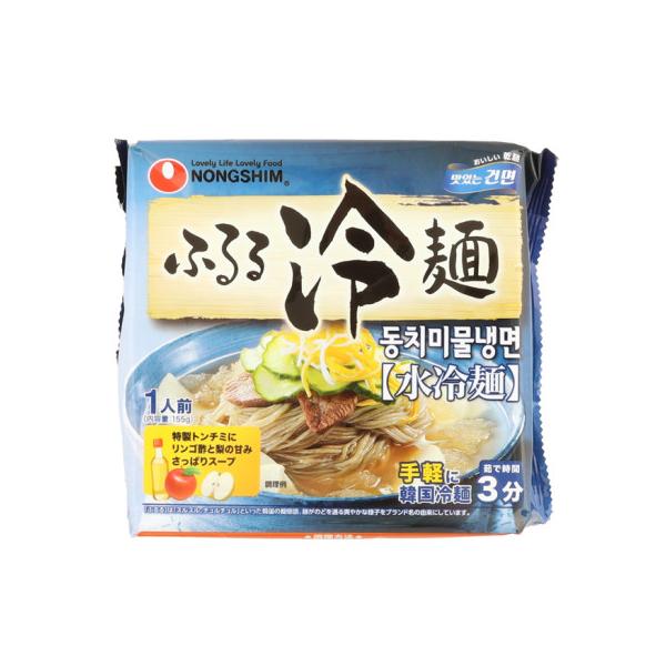 【常温】熱風で乾燥したコシのあるノンフライ麺。韓国特製トンチミスープ(大根の塩漬けからにじみ出たスープ)にリンゴ酢のほのかな酸味が溶け込んで、甘みのある、さっぱりとした味です。常温保管が可能なインスタント麺(一人前ずつ個包装)で、本場韓国の...