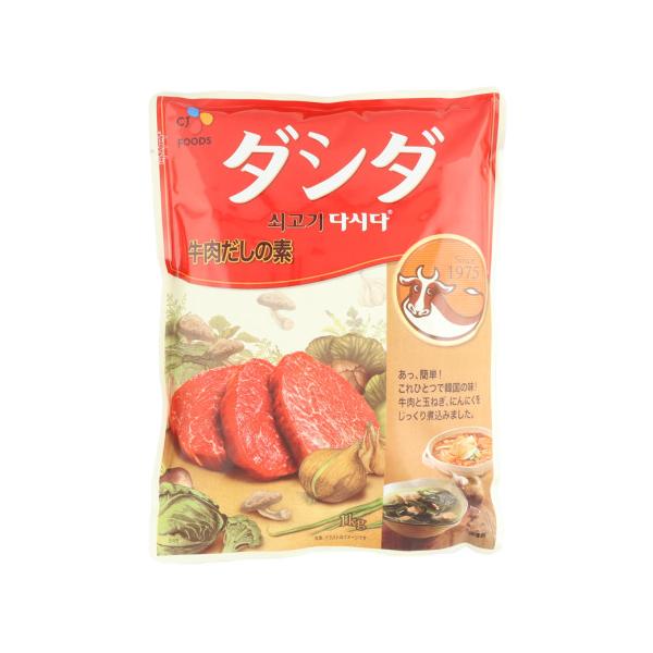 【常温】コンセプト：韓国料理には欠かせない、おいしさの決め手となる「牛肉ダシダ」。これ１つで、本格的な韓国料理が作れます。特徴：じっくり煮込んだ牛骨エキスに、玉ねぎ、ニンニクなどの野菜と薬味を配合。素材のおいしさが溶けこんだ粉末調味料。深い...