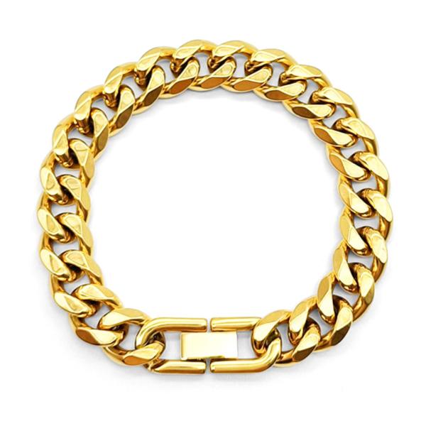 定番の6面シングルの喜平チェーンブレスのゴールドカラー。どの角度からでも輝きを逃さない6面カットの喜平チェーン。これ一つあればB系、ストリートからキレイめのカジュアルまでスタイルを選ばずマッチします。ジョイントは中折れ式で喜平との相性も抜群...