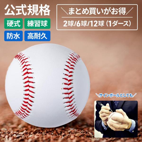硬式野球ボール 2個セット<br><br>初心者から上級者まで、試合での実力アップを<br>目指すプレイヤーにぴったりの硬式ボール。<br>毎日の練習にぜひお役立てください！<br&gt...