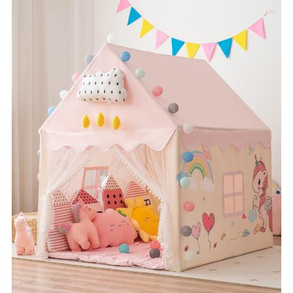 【発売日：2024年07月17日】検索ワード：キッズテントハウス ボールハウス 子供用テントハウス 収納バッグ付き 室内 屋内 キッズ ベビー おもちゃ入れ プレイテント おままごと 秘密基地 子供部屋 男の子 女の子 幼児 収納 クリスマ...