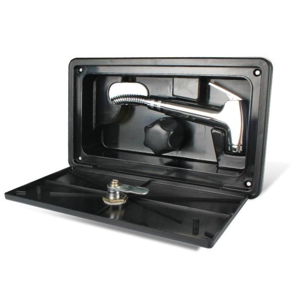 "仕様:材質: プラスチックカラー: ホワイト/ブラックフィット穴サイズ: 231x118mm全体のサイズ: 267x157x107mmフィットメント:ボートマリンカンペールキャンピングカーキャラバンtytxrvパッケージ付属:1 × コン...