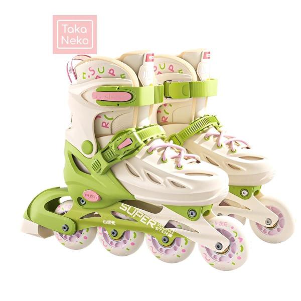 【ワンタッチでサイズ調節可能】S(17.0-20.3cm)、M(20.3-23.3cm)、Ｌ(23.3-25.3cm) 三種類のサイズで、工具不要で、PUSHボタンを押すとサイズに調整できます。サイズ変更が自在なぶん、子供の成長に合わせて長...