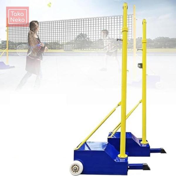 【バドミントンネットポール】当社のバドミントンポールには6.1Mバドミントンネット1本が付属しています。バレーボールスティックはバレーボールとバドミントンを組み合わせて使用??できます。屋外、裏庭、屋内スポーツ会場などで使用できます。【高さ...