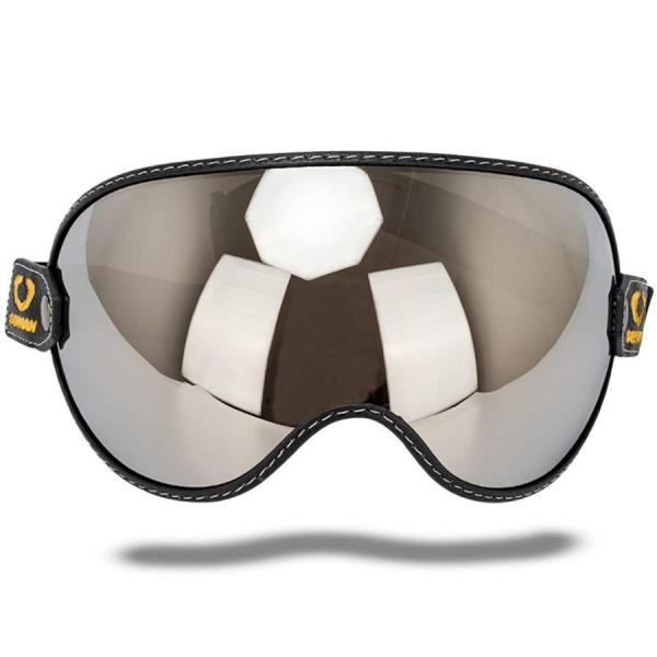 レトロモーターサイクルシールドバブルバイザー、PCゴーグルレンズ交換3/4のオープンフェイスフルUV保護ビンテージバイクライディングメガ