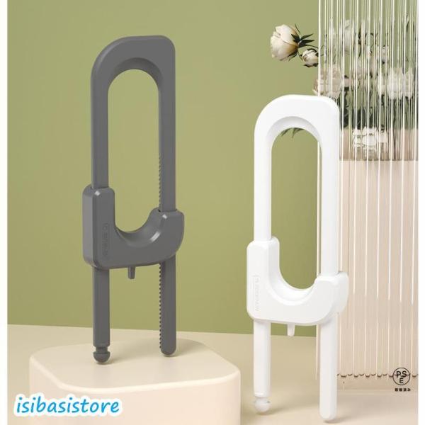 ●両開き戸をしっかりロックする●地震による食器などの飛び出し防止に●お子様のいたずらによるケガ防止用として1、カラー：ホワイト、ダークグレー2、セット：2個3、生産国：中国※ご購入前にサイズを確認してください。※モニターにより色の見え方が実...