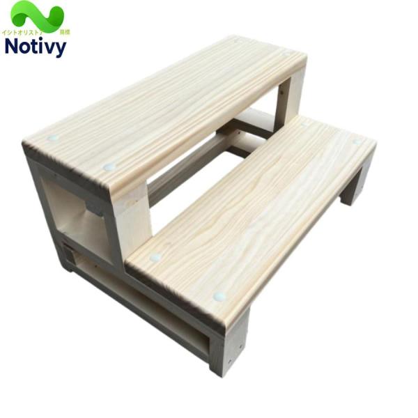【高品質な材質】天然無垢の松材を使用しており、木質が堅くきめ細かいことで割れや変形に強く、長寿命です。表面は丁寧に研磨され、滑らかな肌触りで安全性と快適性を両立させています。【優れた耐荷重性】最大150kgまで耐えられる高い耐荷重性能を備え...
