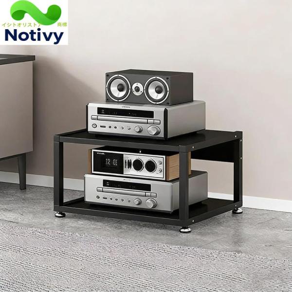 【マルチに使える収納ラック】オーディオ機器はもちろん、ゲーム機やCD/DVDプレーヤーなど、様々なAV機器をスマートに収納できます。コンパクトながら収納力に優れた設計で、リビングや書斎はもちろん、録音スタジオや小さなカフェなど、プロフェッシ...