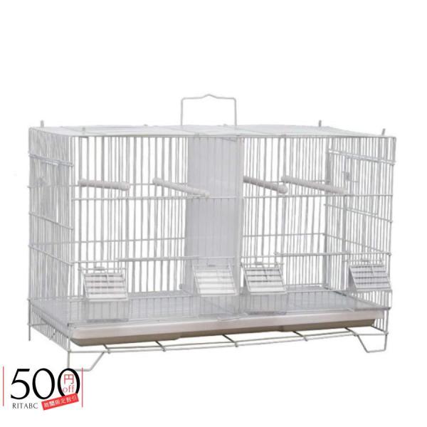 真ん中に仕切り付きがあることで、多頭飼い・繁殖に最適な鳥ケージです。仕切り板は、お互いに見えないプラスチック板、繁殖に便利な網板の二枚を付属。画像3枚目のように積み重ねて使用いただける構造になっています。 複数個鳥かごをお持ちの方は便利かと...