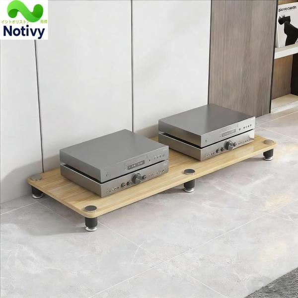 【高い安定性で音質を守る】頑丈な金属フレーム構造により、優れた安定性を実現。オーディオ機器の不要な振動を最小限に抑え、音質にこだわるHi-Fi愛好家やレコードコレクターに最適です。機器をしっかり支え、クリアで本格的な音響体験をお届けします。...