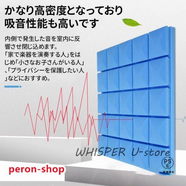 カラー<br>ブルー、パープル、ブラック、グレー、イェロー、レッド、グリーン<br>仕様：50×50×5.2cm/枚<br>※1?2mmの誤差がでる場合もあります。<br>吸音：部屋の中で出し...