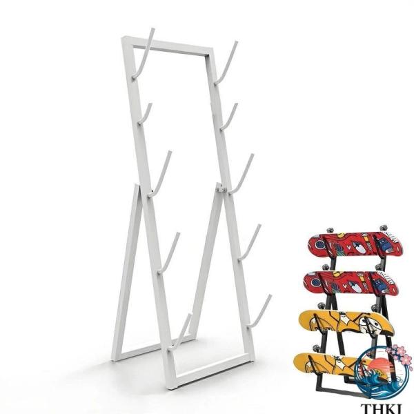 【高品質の素材と職人技】当社のスケートボードラックは、高強度と耐腐食性で知られる高品質の炭素鋼で作られており、精密溶接技術を使用して各接続ポイントの安定性と耐久性を確保しています。 ? 【用途】多機能スケートボードラックは、スケートボードを...