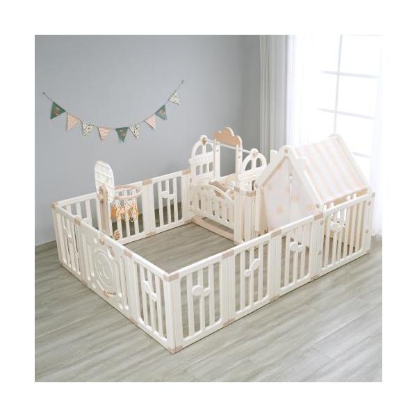 　42569円本体だけ滑り台なし【ベビーサークル 】見た目可愛い♪遊んで楽しい！ ベビーサークルだけじゃない 子供の探求心や想像力を高める最新デザイン【おすすめポイント 】安全安心| 可愛いデザイン| おもちゃパネル付き |レイアウト自由自...