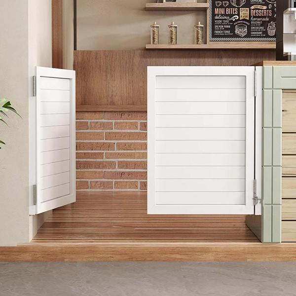 カフェドアーズ スイングドア 木製 フェンスゲート 金属製ヒンジ レジカウンター 仕切りドア 両方向に開く自動的に閉じられ 戸口 入り口 廊下 飲食店 キッチン