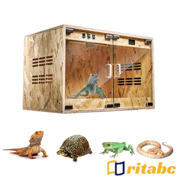 ??【使用対象】:このペット飼育ボックスは、あらゆるの爬虫類、昆虫、両生類、無脊椎動物にご利用いただけます。トカゲ、クモ、カメレオン、カエル、ヘビなどに適しています。??【高品質の爬虫類 ケージ】:OSB天然の高品質の長繊維木材成長サイクル...