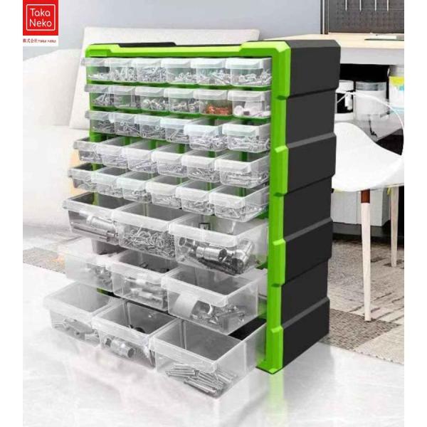 名称：マルチグリッド引き出し式部品収納ボックス 材質：エンジニアリングプラスチックPP 【用途が広い】家庭、事務、生産などの多様な用途に使用でき、生活に儀式感が必要である、おもちゃ、小さなサンプル、小さな金物、工具、電子部品、アクセサリー部...