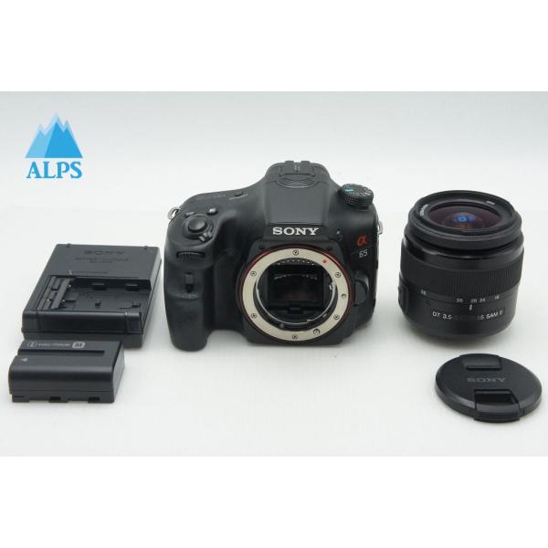 【商品名】・SONY α65・SONY DT 18-55mm F3.5-5.6 SAM II SAL18552【外観ランク】 良品【備考】・レンズ小クモリ（影響なし）・シャッター回数僅か約5,600回※ショット数.com調べ　【付属品】付属...
