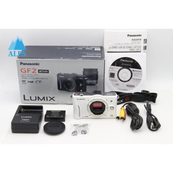【商品名】Panasonic LUMIX DMC-GF2【外観ランク】美品【備考】【付属品】※元箱はダブルレンズキット用です。付属品は写真に写っているものが全てとなります。 全ての商品は自店の専門スタッフがコンディションチェックを済ませてお...